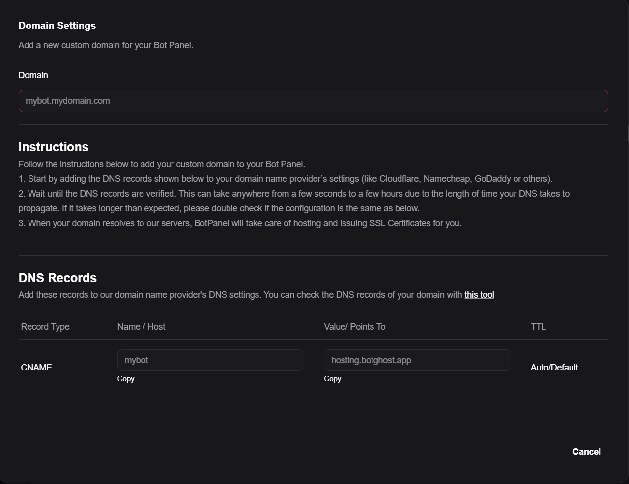BotPanel - Create a Discord Bot Dashboard and Website without coding.